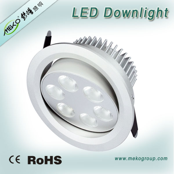 6*1W LED Downlight with 12V AC/DC, 100 to 240V AC Input voltages /di ...