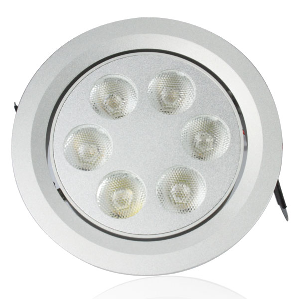 6*1W LED Downlight with 12V AC/DC, 100 to 240V AC Input voltages /di ...